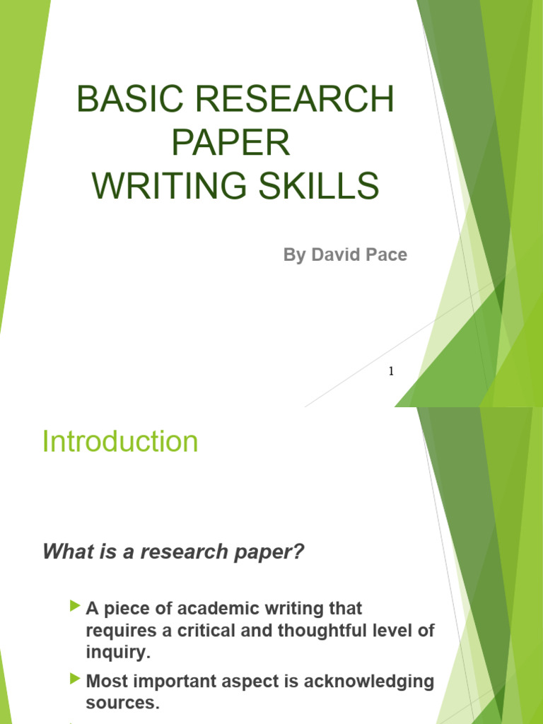Research Paper Writing Skills Guide | PDF | Citation | Note (Typography)