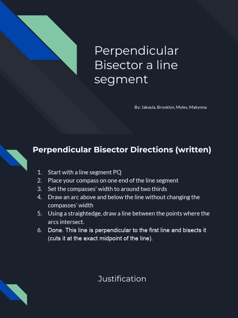 Geometry: Perpendicular Bisector Guide | PDF