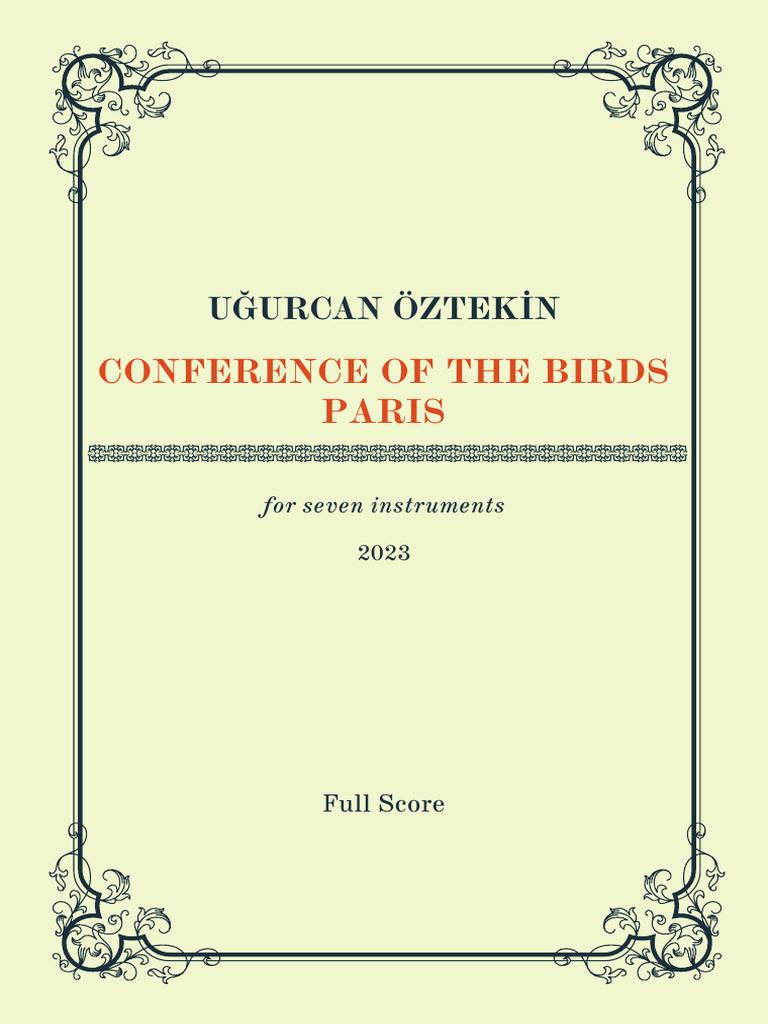 0 - Full Score | PDF | Sound Technology | Musical Compositions