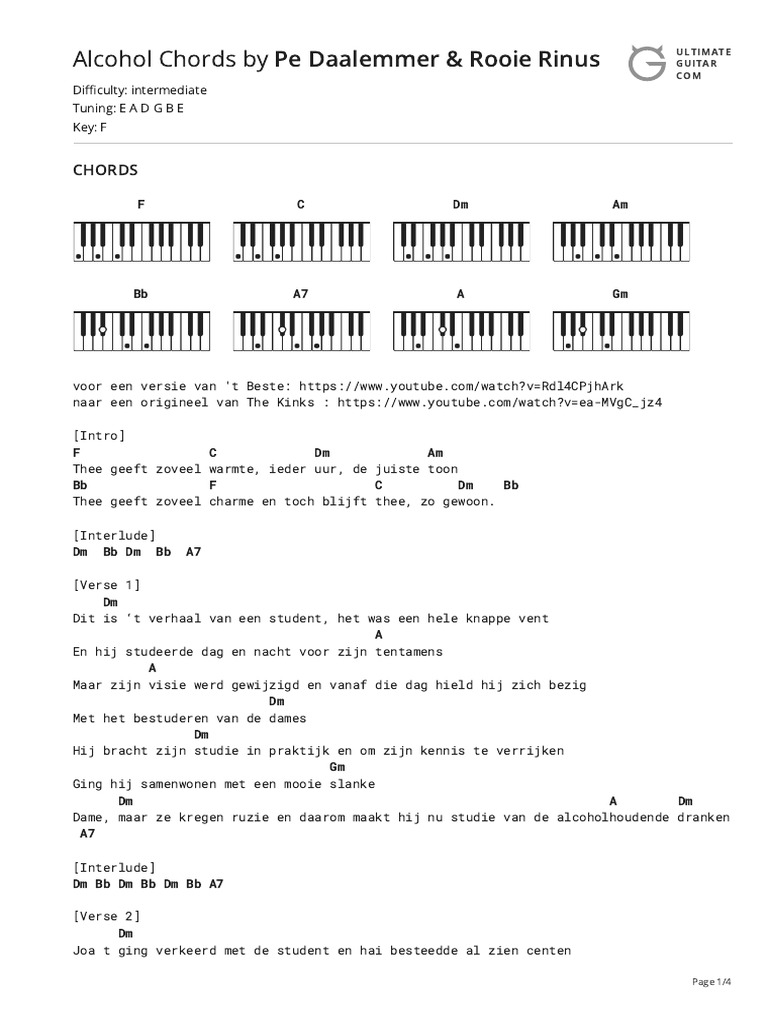 Alcohol Chords | PDF