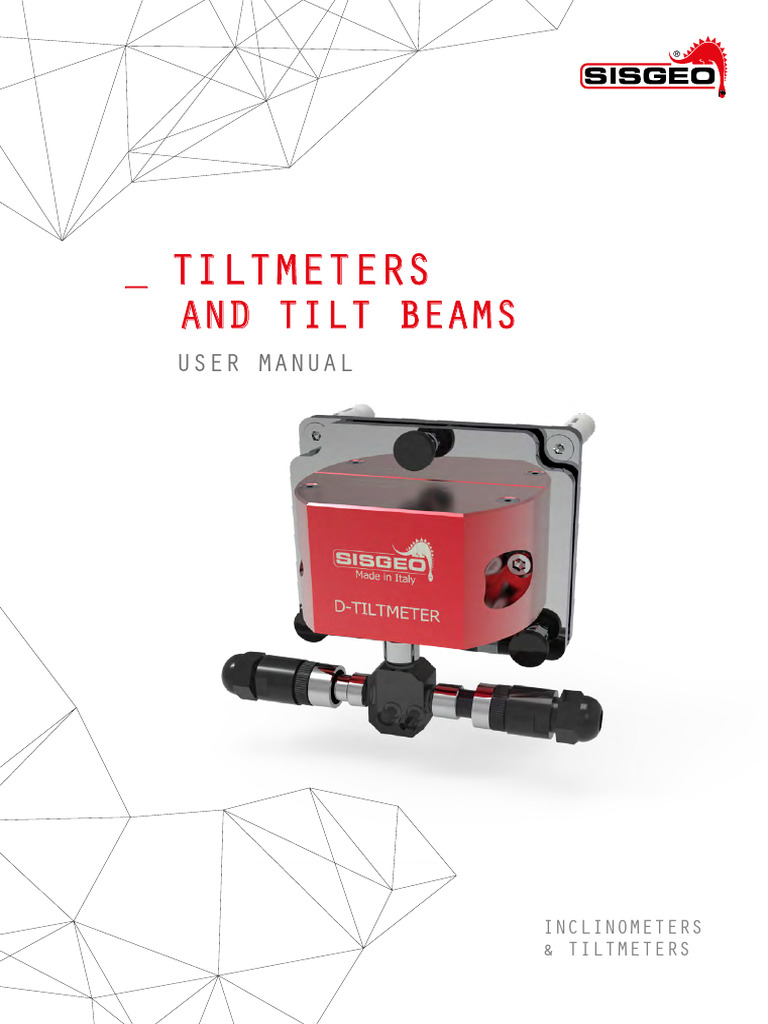 Tiltmeters and Tilt Beams User Manual en 04 19 | PDF | Electrical Connector | Screw