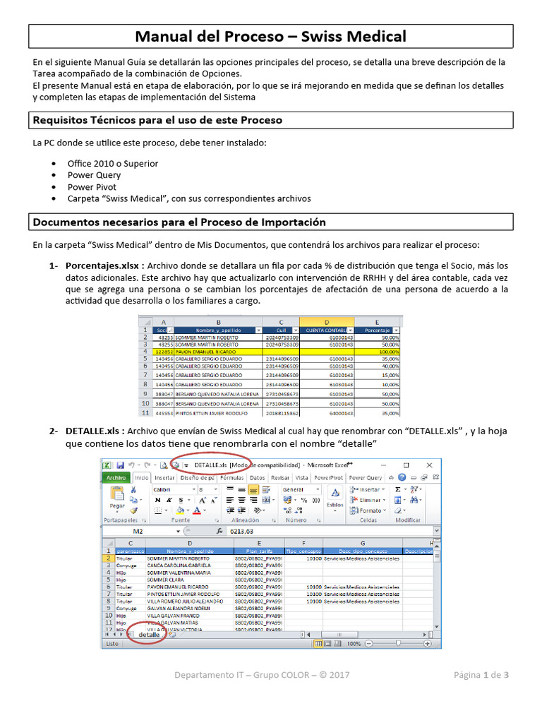 Manual de Proceso - Swiss Medical | Descargar gratis PDF | Software ...