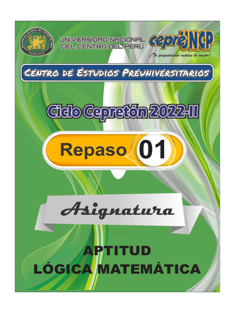 Apt. Log. Mat. 01 Cepretón | PDF