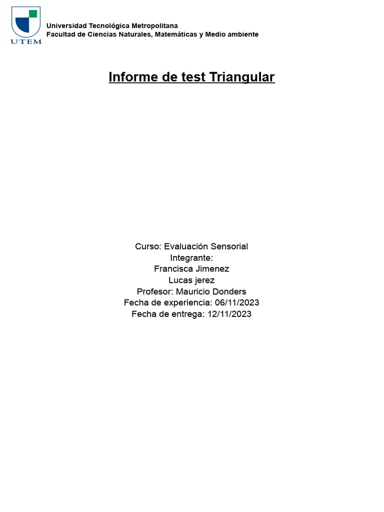 Test Triangular | PDF | Entorno natural | Evaluación