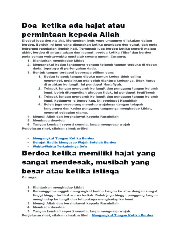 Cara Berdoa | PDF | Agama & Spiritualitas | Pengembangan Diri