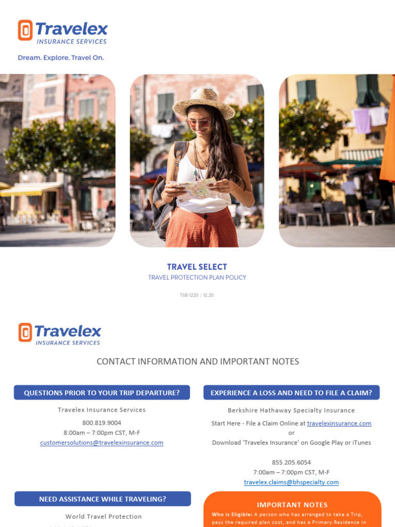 Travelex Protection Plan | PDF | Insurance | Office Of Foreign Assets ...