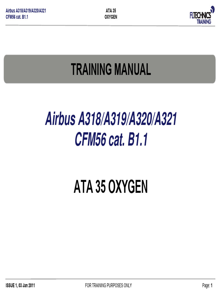 a320 Ata 35 b1-Oxygen | PDF
