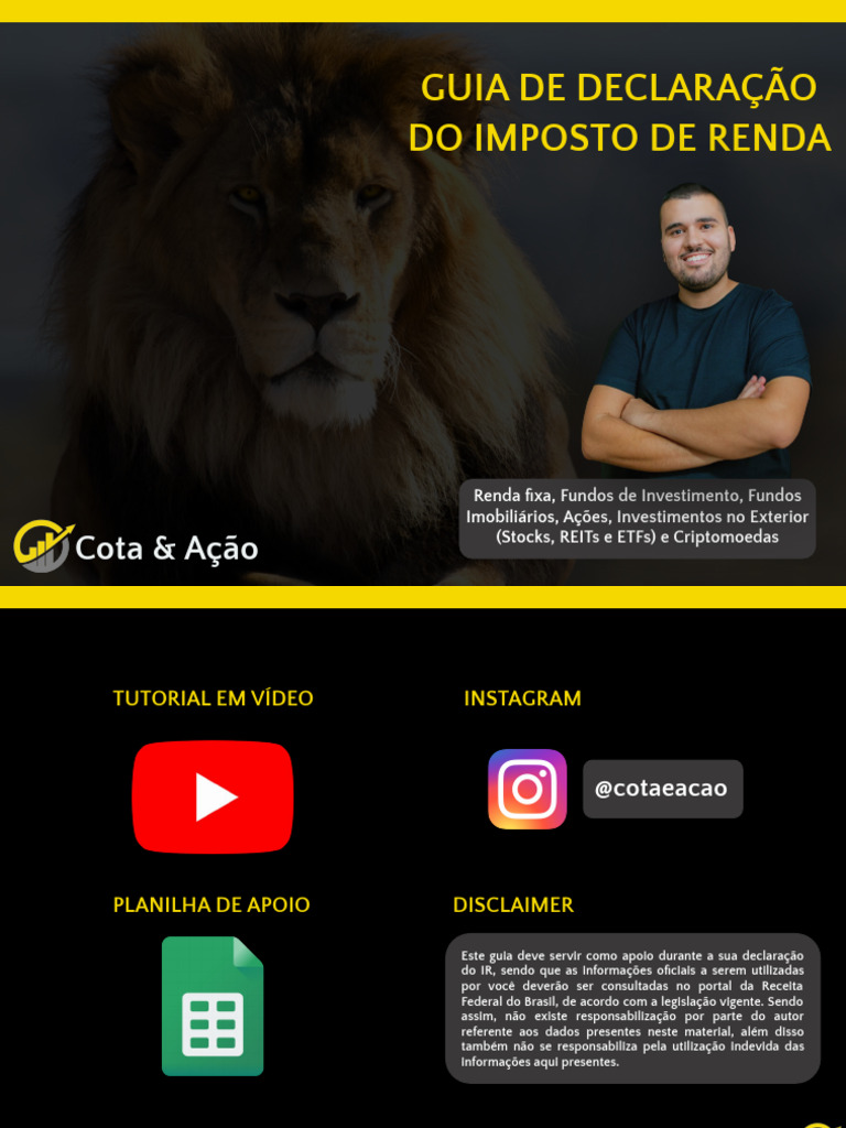 Guia de Declaracao Irpf Cota Acao | PDF | Renda fixa | Impostos