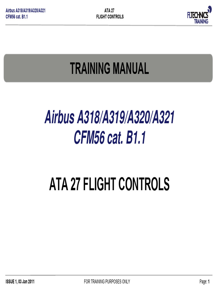 A320 - ATA 27 - B1-Flight Controls | PDF | Aircraft Flight Control ...