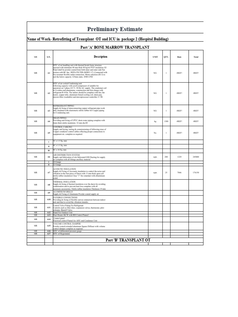 Retrofitting of Transplant OT and ICU in Package 2 (Hospital Building ...