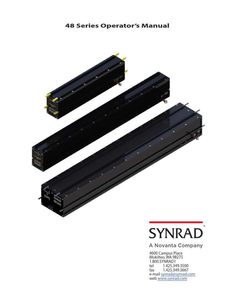 Synrad Manual 48 Series Final | PDF | Laser | Safety