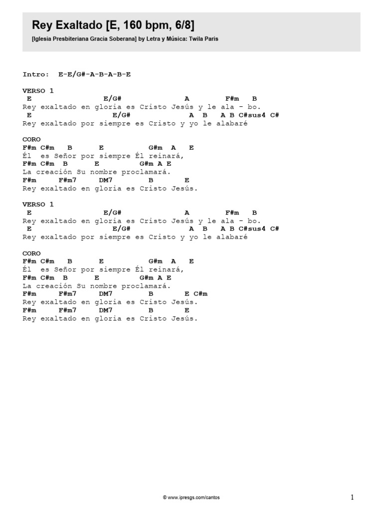 Rey Exaltado e | PDF