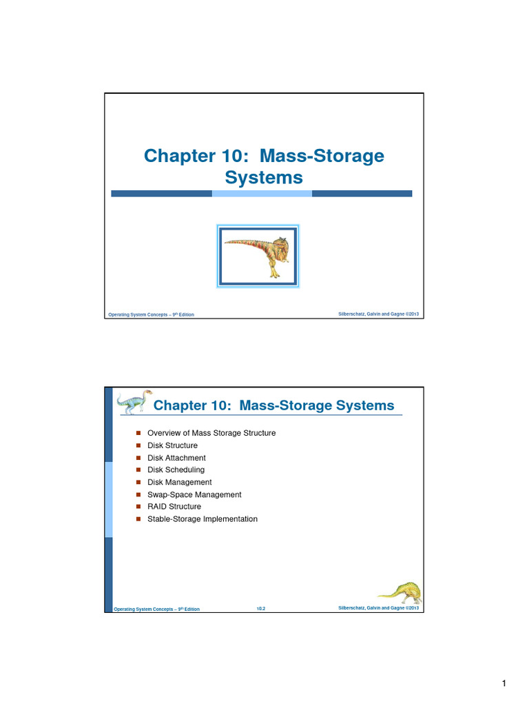Ch10-Mass Storage Structure | PDF | Hard Disk Drive | Computer Data Storage