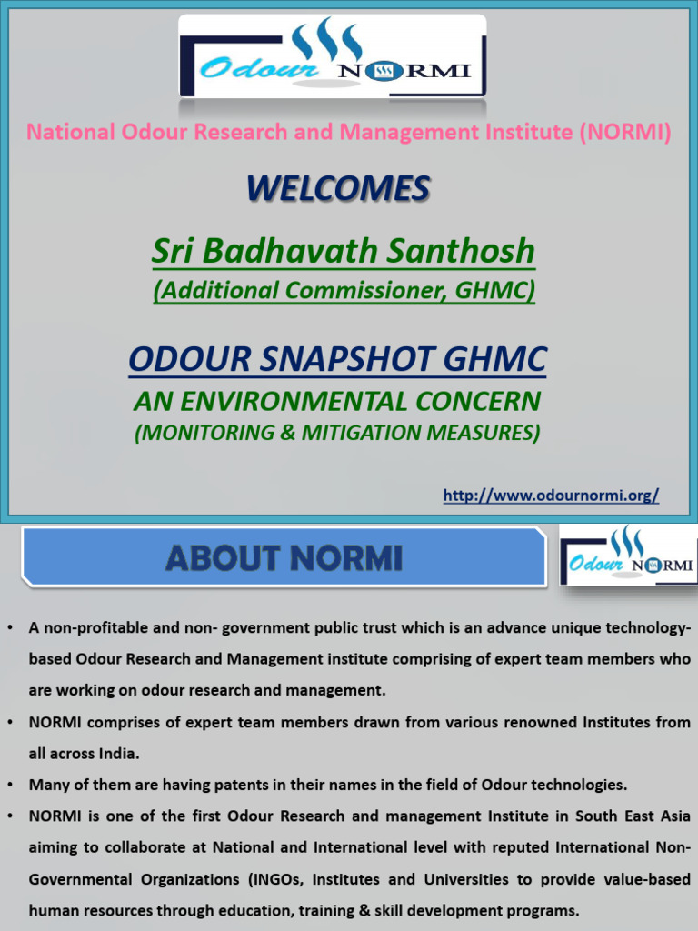 Presentation NORMI Hyderabad 15.03.2022 | PDF | Odor | Waste