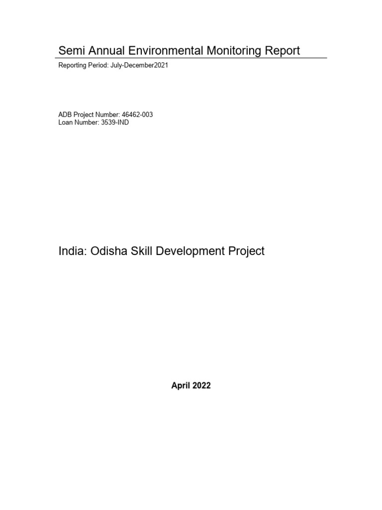 Semi-Annual Environmental Monitoring Report Jul Dec 2021 | PDF ...