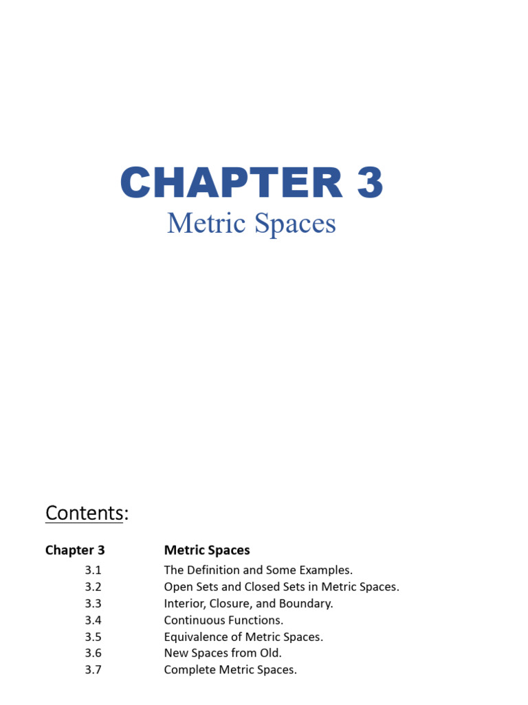 CH 3 | Download Free PDF | Continuous Function | Functions And Mappings