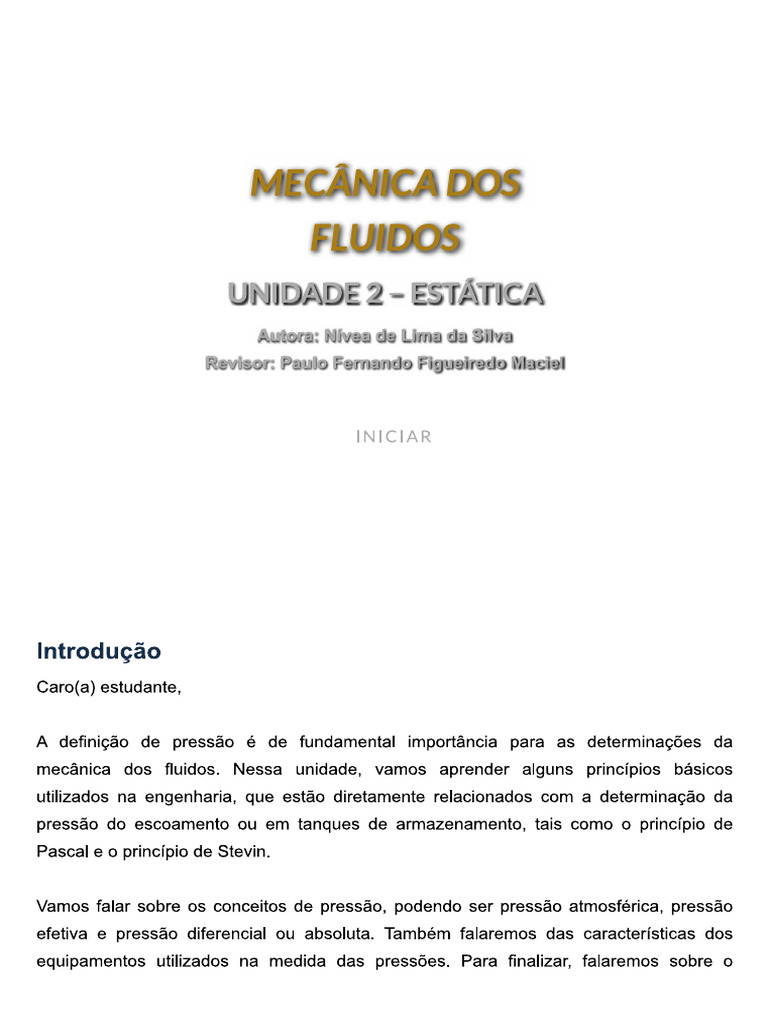 Mecânica Dos Fluídos 2 | PDF