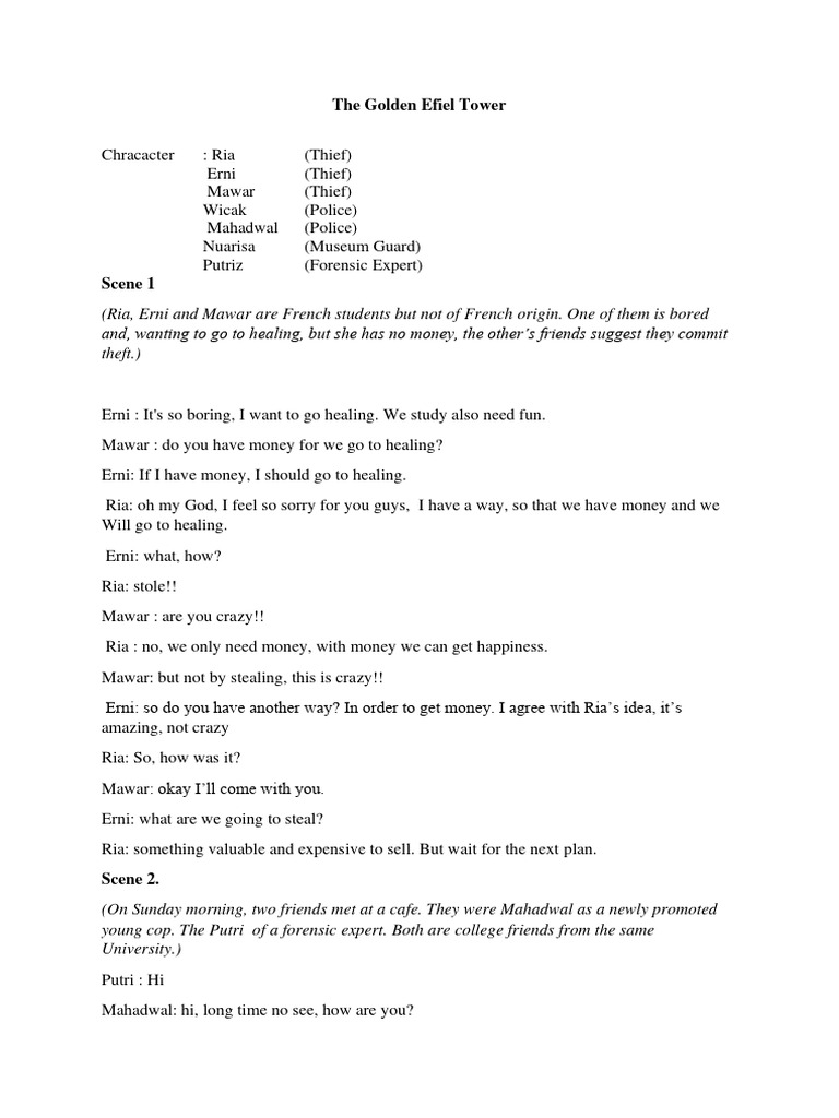 Student Heist at French Museum | PDF | Mystery, Thriller & Crime Fiction