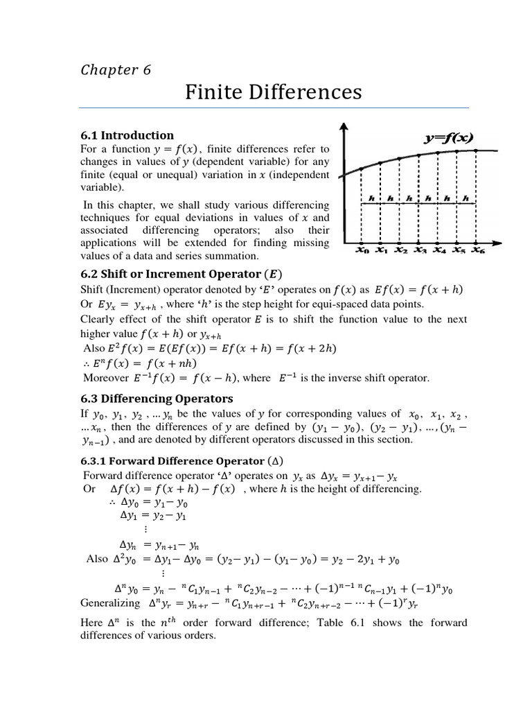 Finite Differences | Download Free PDF | Finite Difference | Function (Mathematics)