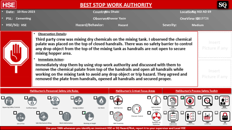 SWA AGI 10-Nov-2023 | PDF | Hazards | Occupational Safety And Health
