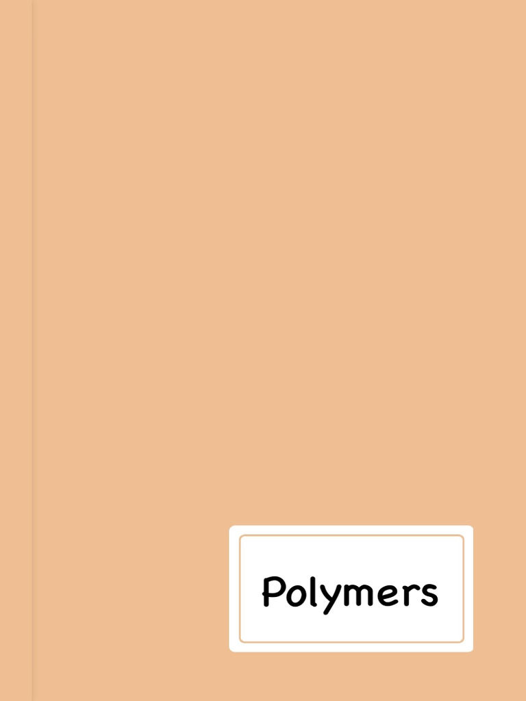 Polymers | PDF | Polyethylene | Polymers