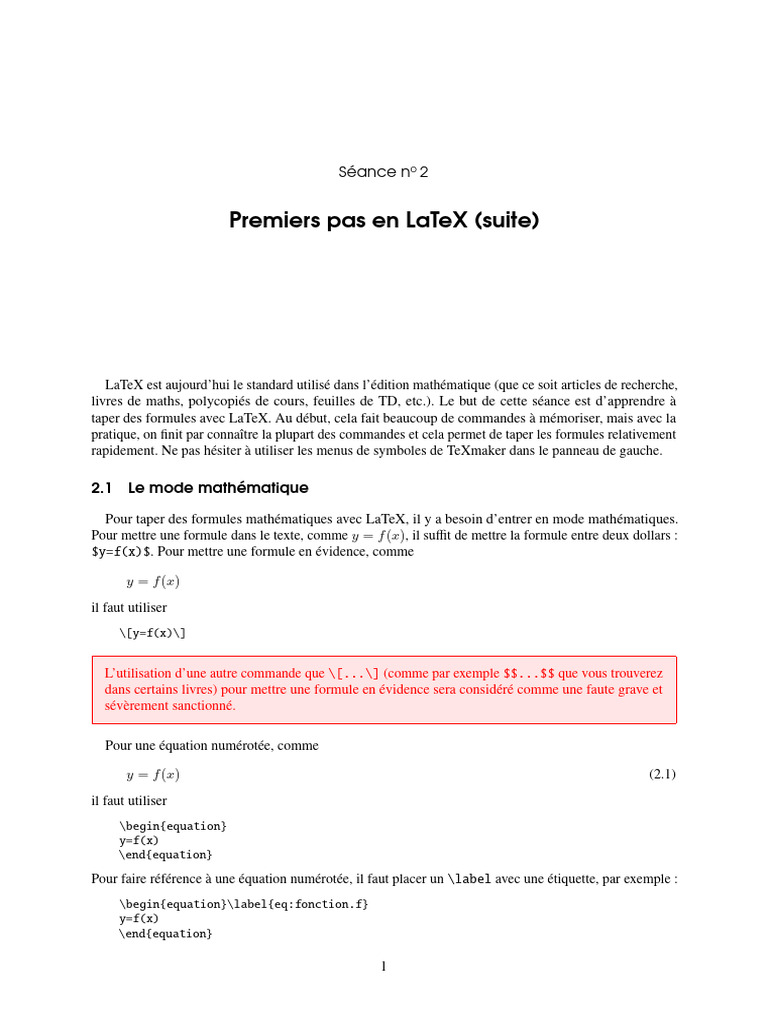 Apprendre le LaTeX : Alphabet et Formules | PDF | Orthographie ...