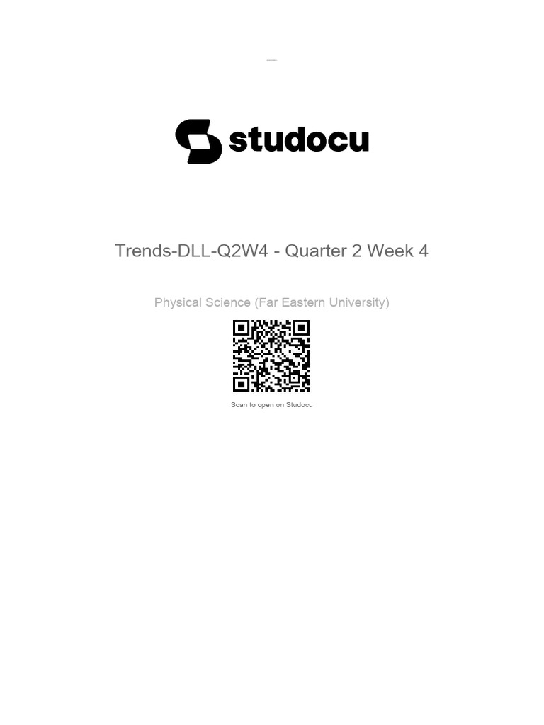 Trends DLL q2w4 Quarter 2 Week 4 | PDF | Educational Technology | Learning