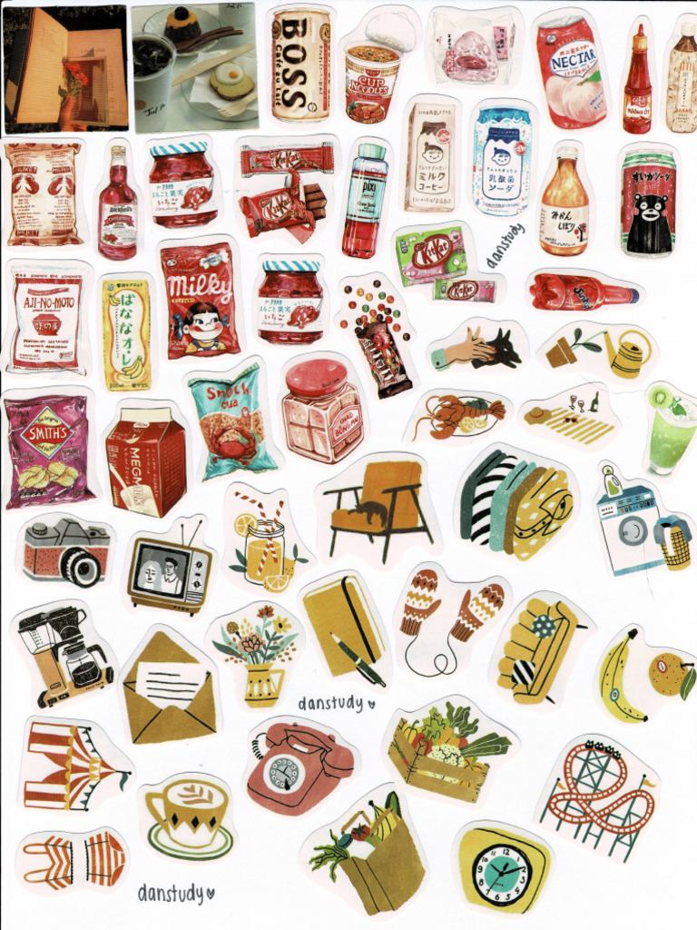 Vintage Varios Stickers | PDF