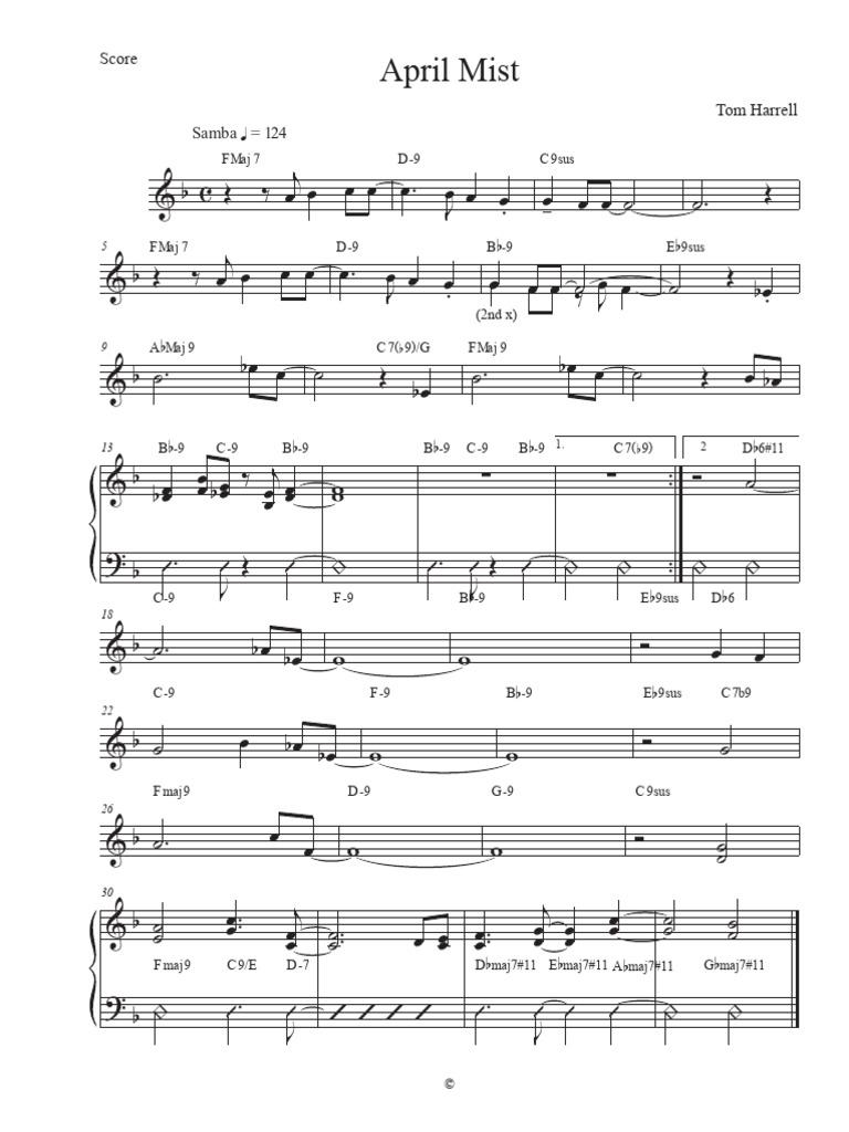 April_Mist - Score | PDF