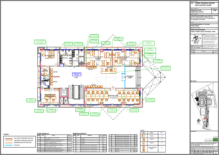02 02 CYBER TRAINING CENTRE AND CONTROL ROOM - FURNIURE LAYOUT-Model | PDF