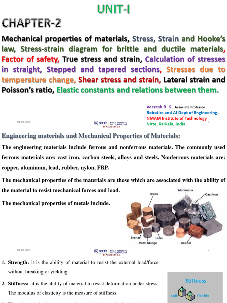 Chapter 02 Mechanics of Materials | PDF | Deformation (Engineering) | Strength Of Materials