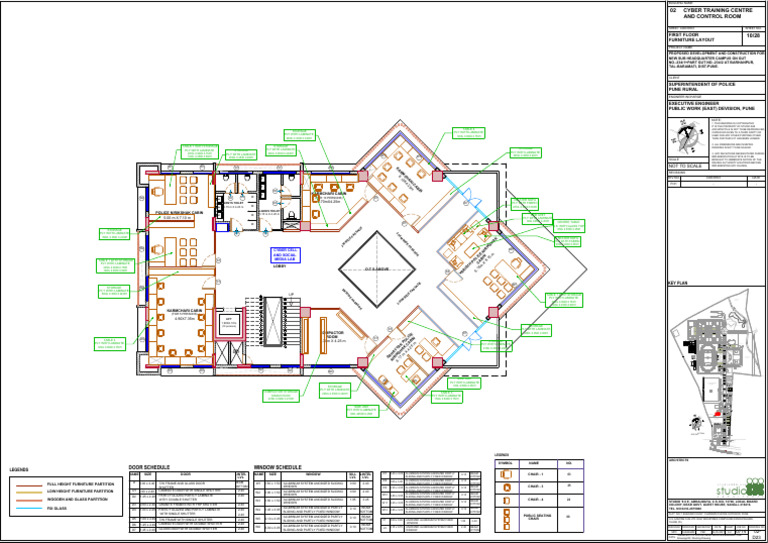 Furniture Layout for Police HQ Design | PDF