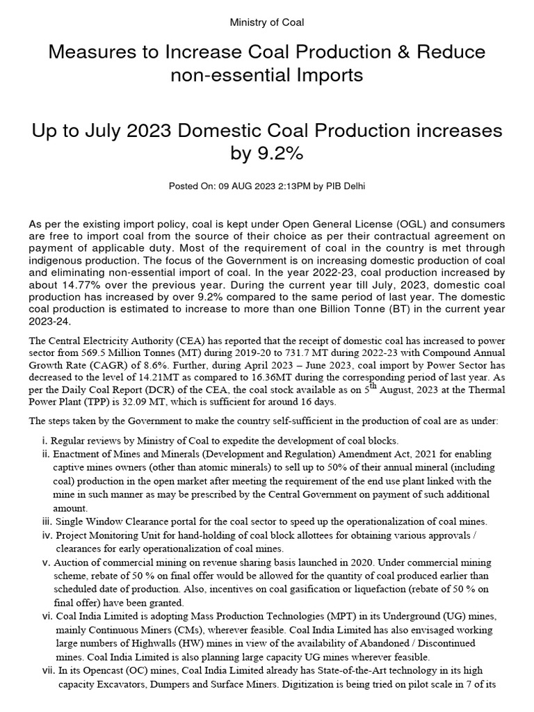 PIB1947004 | PDF | Coal | Mining