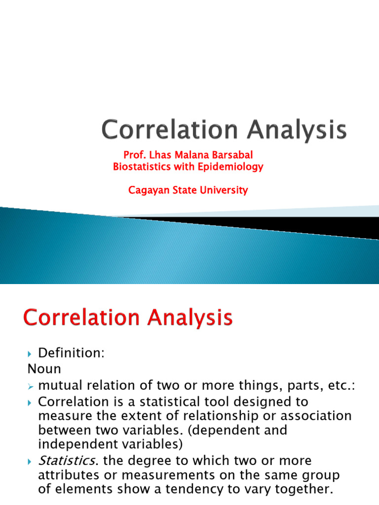 Ppt. Correlation and Regression | PDF | Linear Regression | Regression Analysis