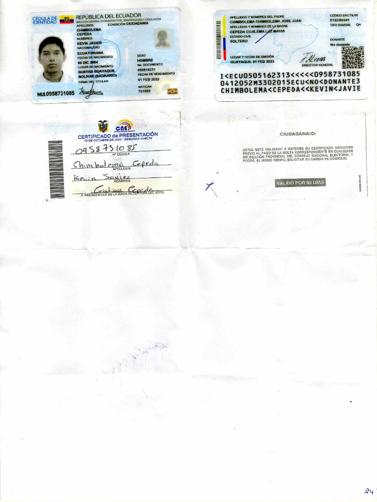 Documentos Kevin Chimbolema20240405 - 13302962 | PDF