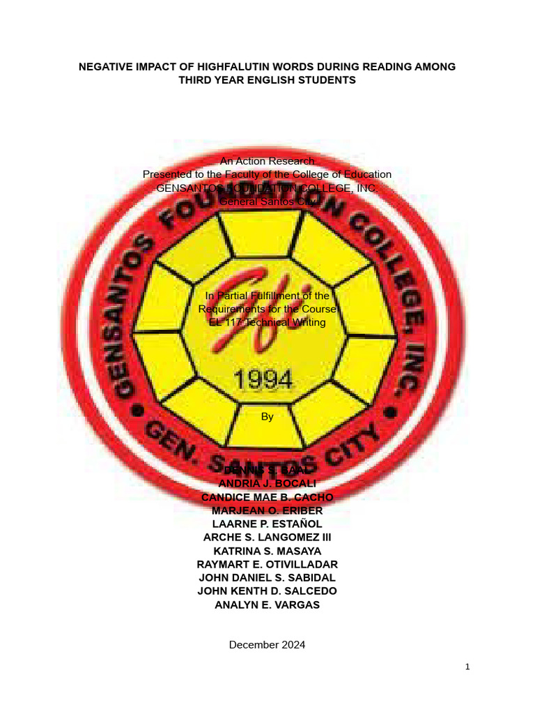 2ACTION RESEARCH - Draft | PDF | Reading Comprehension | Methodology