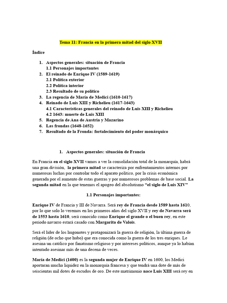 Wuolah Free Tema 11 Gulag Free | PDF | Monarquía francesa | Reino de francia