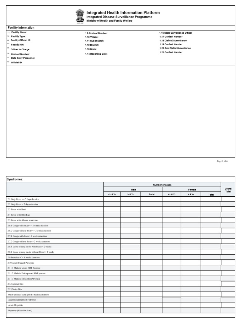 Pform Blank225 | PDF | Clinical Medicine | Pediatrics