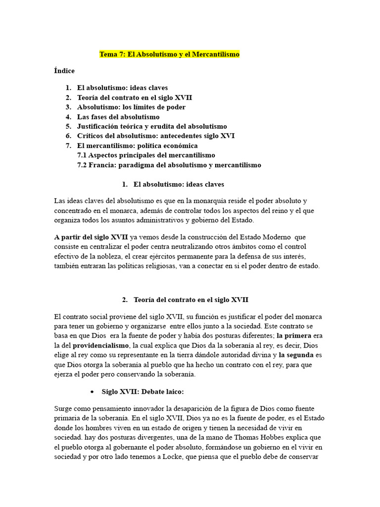 Wuolah Free Tema 7 Gulag Free | PDF | Mercantilismo | Estado (política)