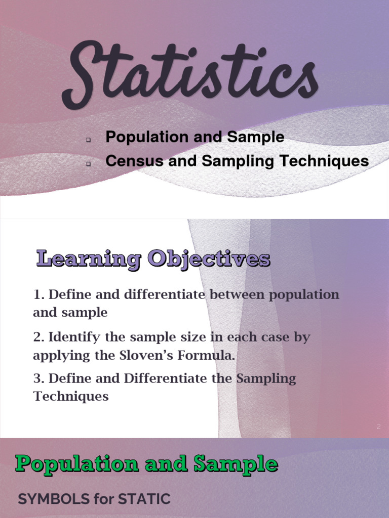 Stat Q1W7 | PDF | Sampling (Statistics) | Stratified Sampling