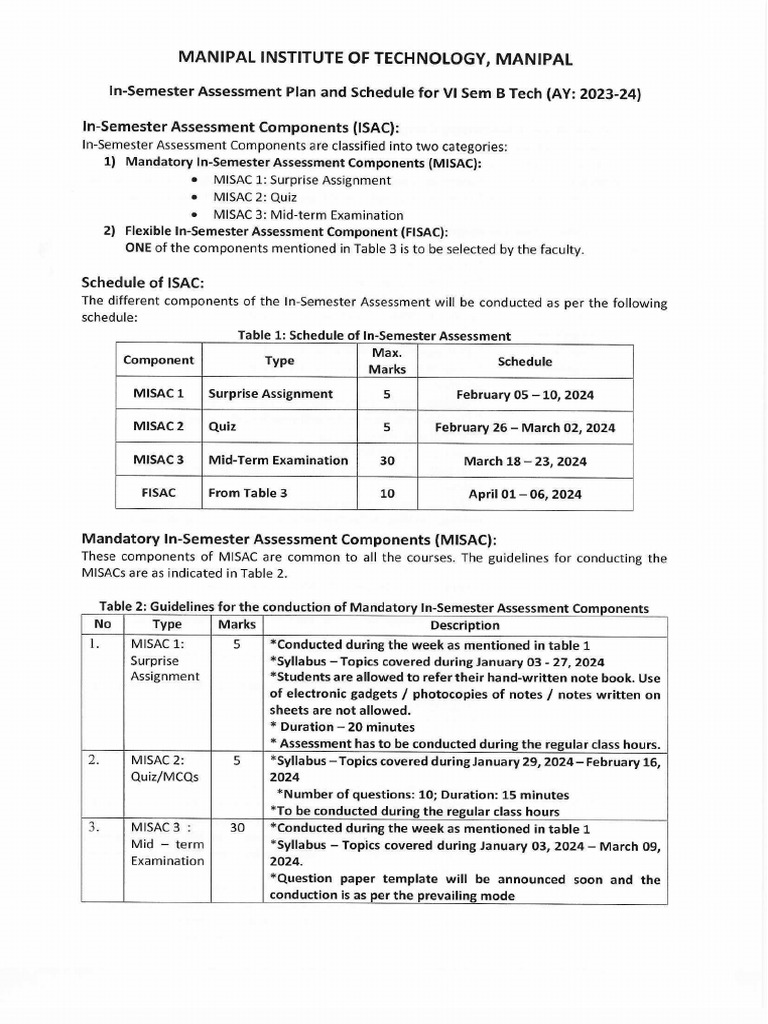 AttachmentIn-semester Assessment Plan Fo. | PDF