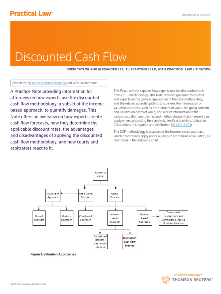 Understanding Discounted Cash Flow Methodology | PDF | Discounted Cash ...