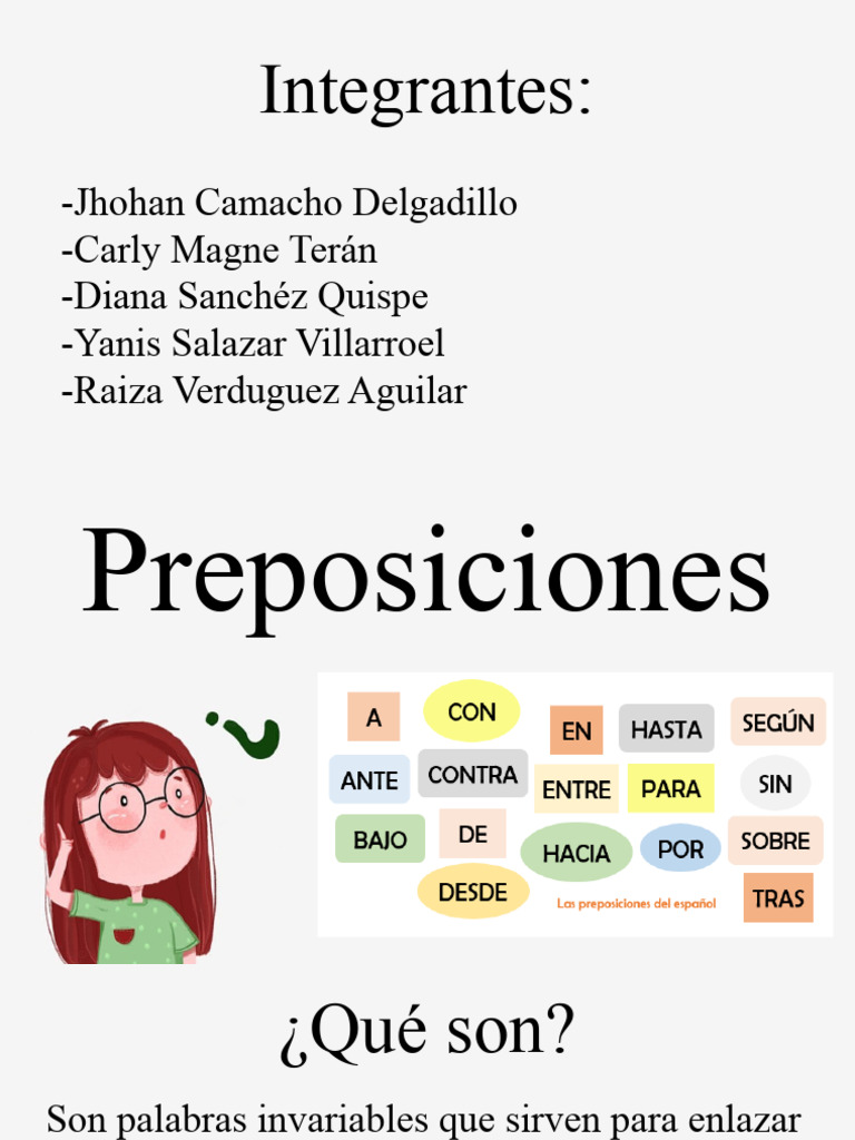 PREPOSICIONES | PDF