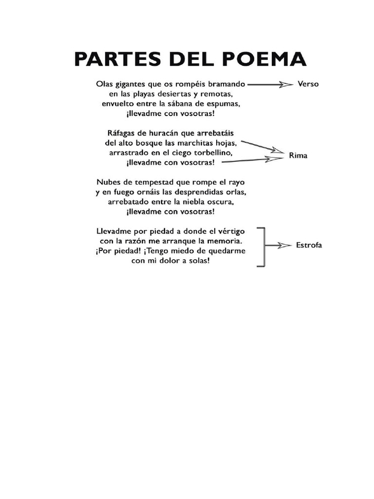Partes Del Poema | PDF