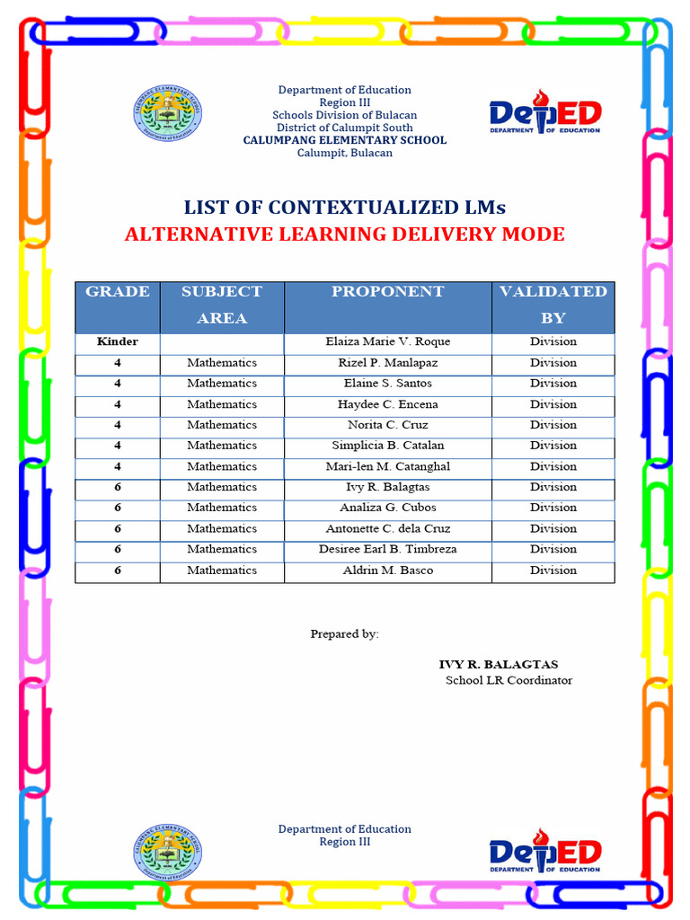 List of Contextualized LMS 2019 | PDF | Linguistics