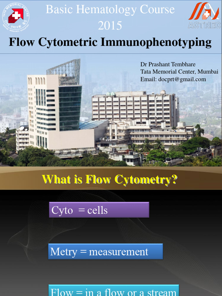 Flow Cytometry Basics and Applications | PDF | Flow Cytometry | Immune System