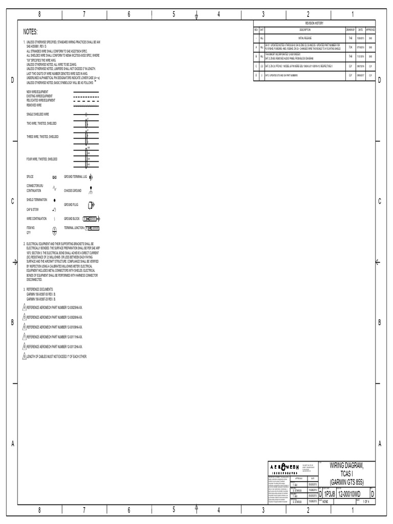 12-00010WD - D - TCAS I (Garmin GTS 855) | PDF | Electrical Connector ...