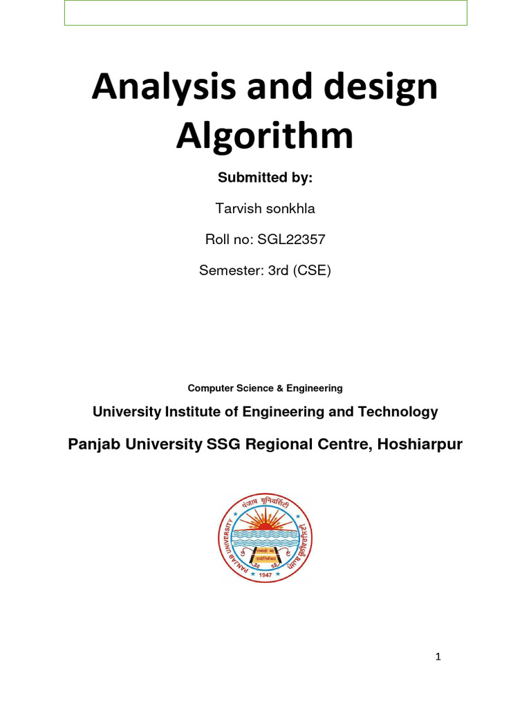 Analysis and Design | Download Free PDF | Computer Science | Applied Mathematics