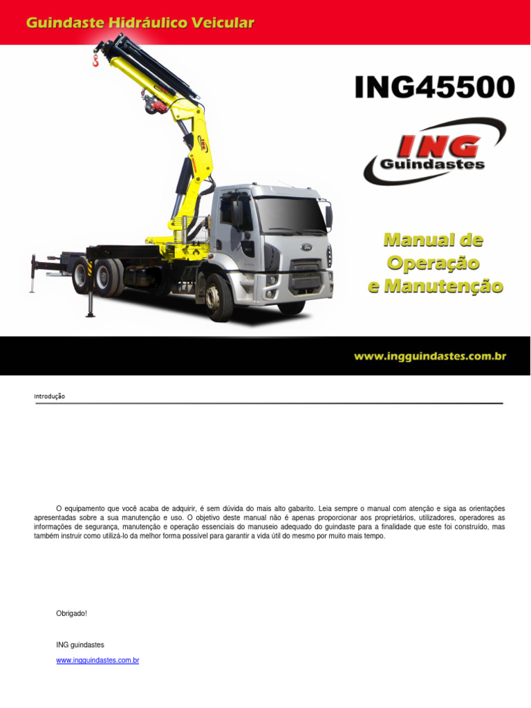 Manual Munck - Ing 45500 | PDF | Guindaste (máquina) | Relâmpago