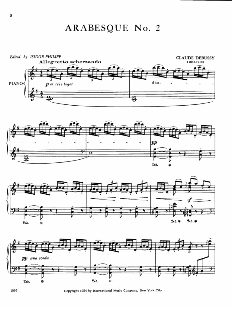 Debussy Arabesques No.2 | PDF